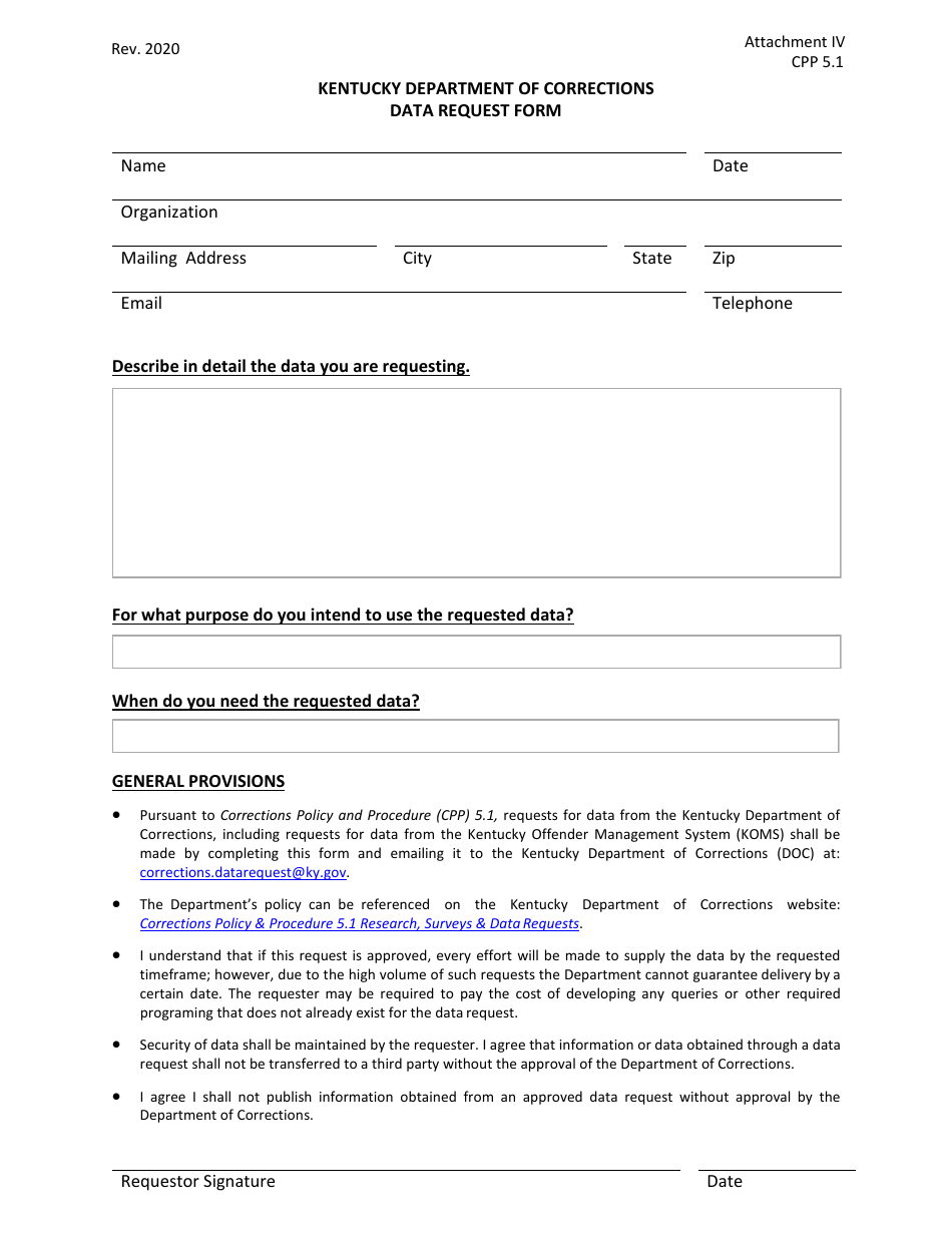 Form CPP5.1 Attachment IV - Fill Out, Sign Online and Download Fillable ...
