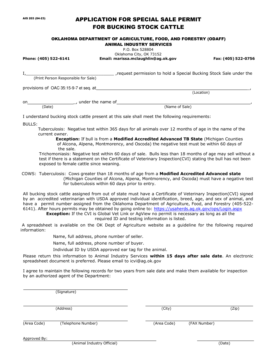 Form AIS203 - Fill Out, Sign Online and Download Printable PDF ...