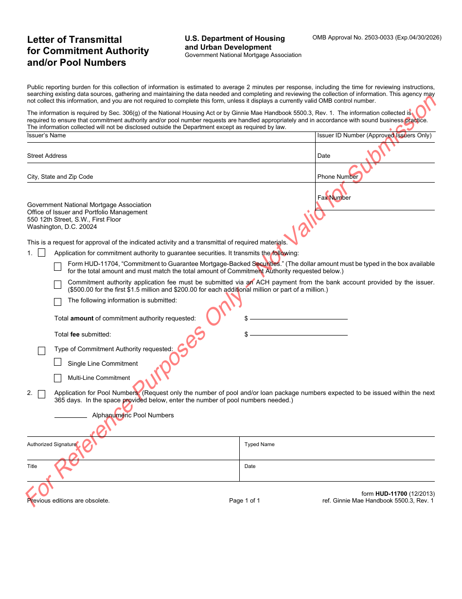 Form HUD-11700 - Fill Out, Sign Online and Download Printable PDF ...