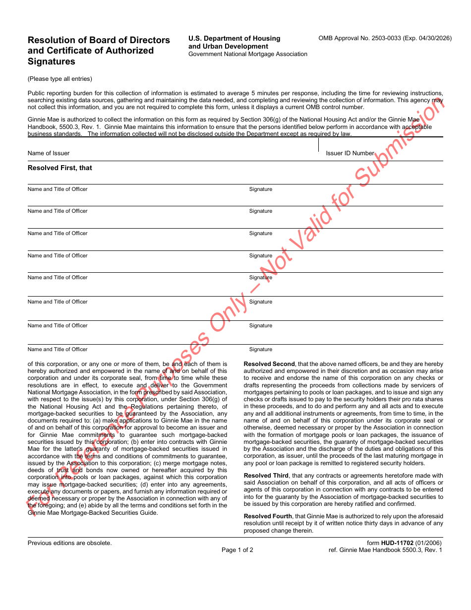 Form HUD-11702 - Fill Out, Sign Online and Download Printable PDF ...