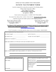 Illinois Estate Tax Payment Form - Fill Out, Sign Online and Download ...