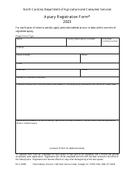 Form BS-2 Download Printable PDF or Fill Online Apiary Registration ...
