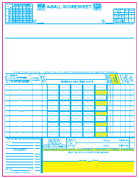 9-ball Score Sheet - Apa Download Printable PDF | Templateroller