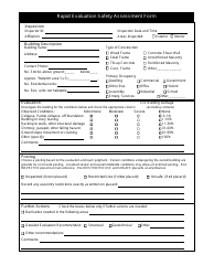 Rapid Evaluation Safety Assessment Form Download Printable PDF ...