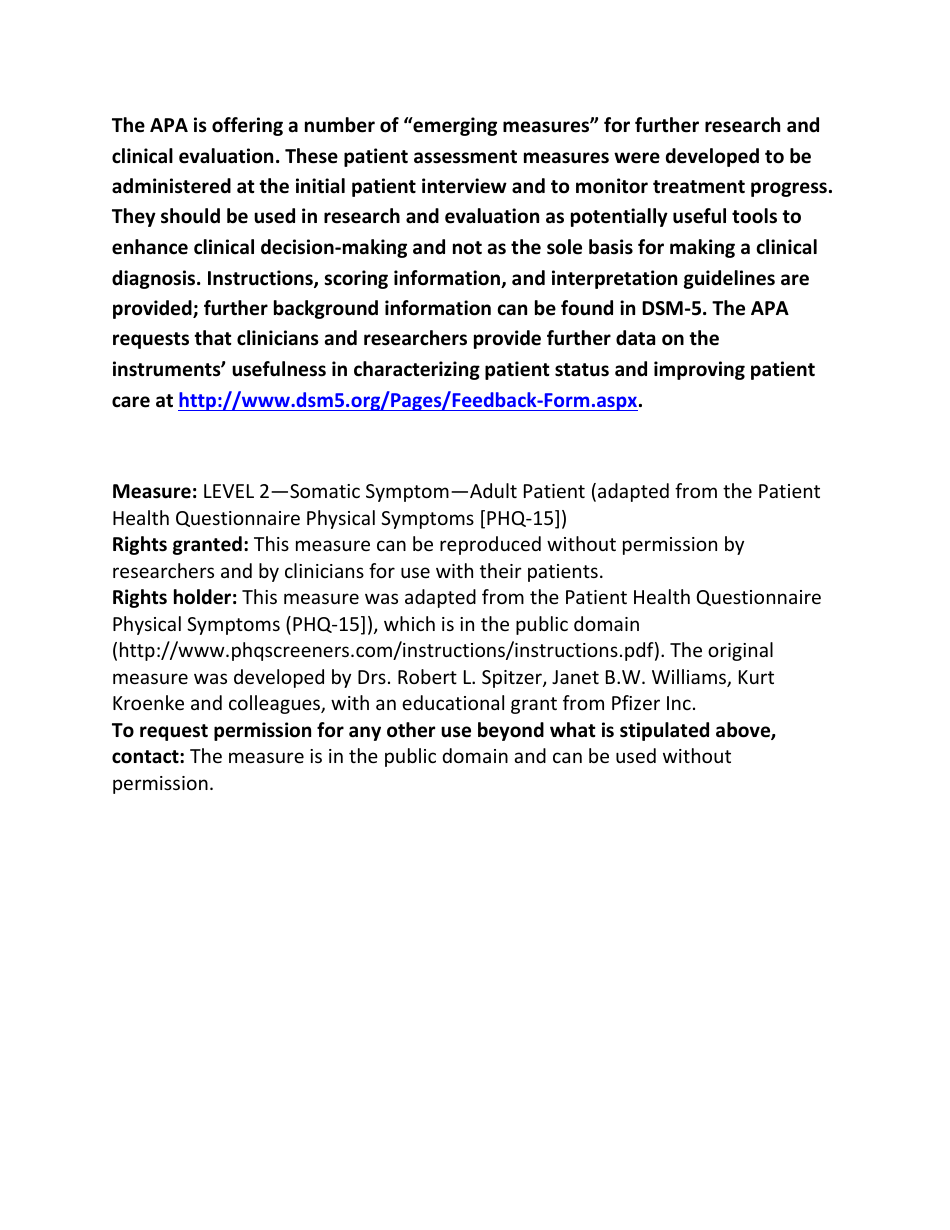 Level 2 Somatic Symptom Questionnaire - Adult Patient - Fill Out, Sign ...