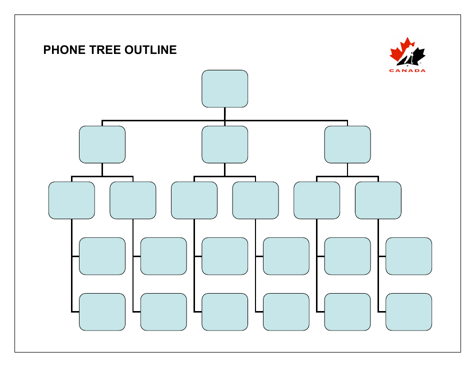 Phone Tree Outline Template Download Printable PDF | Templateroller