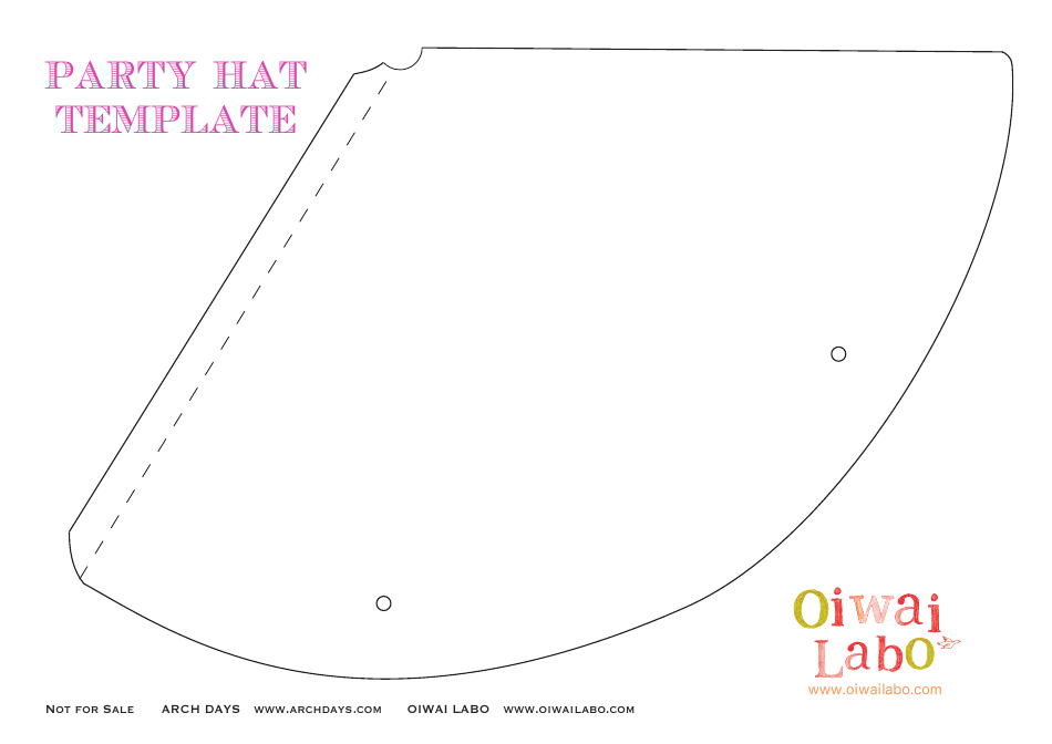 Paper Party Hat Template - Oiwai Labo Download Printable PDF ...