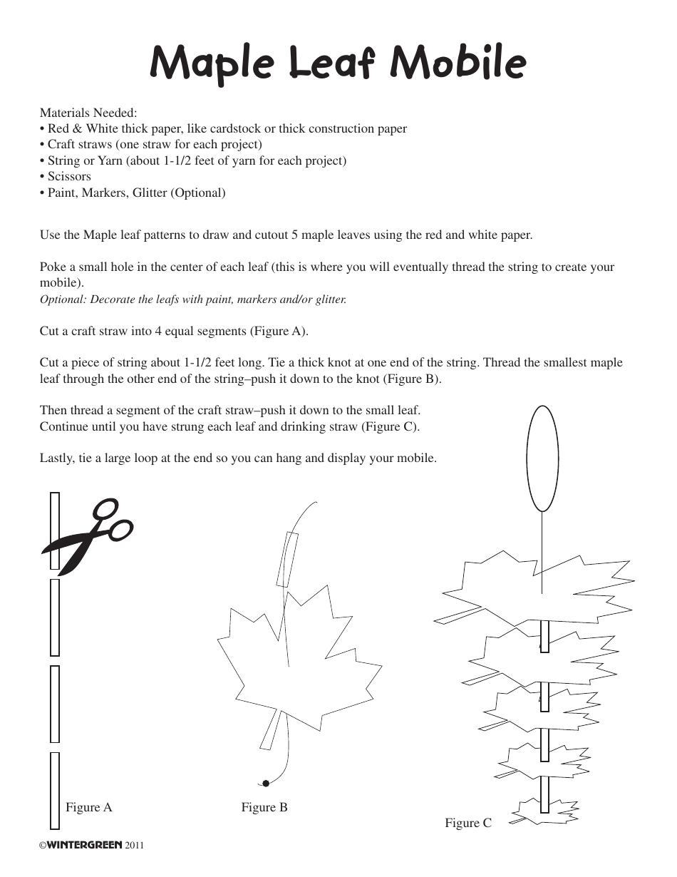 Paper Maple Leaf Templates - Wintergreen Download Printable PDF ...