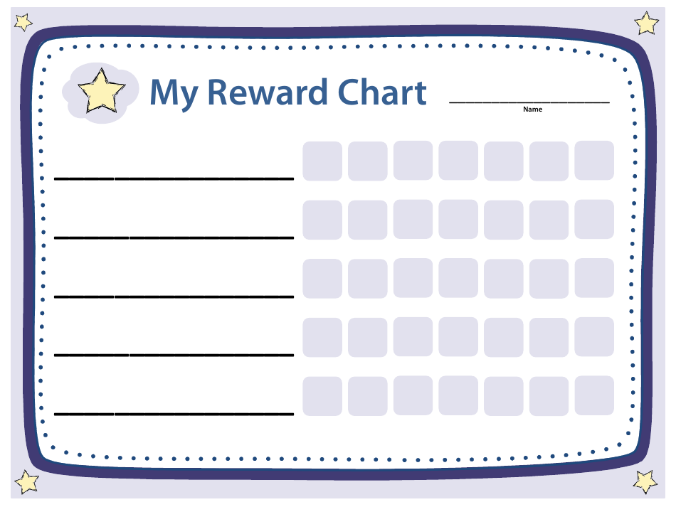 Reward Chart Template Download Printable PDF | Templateroller