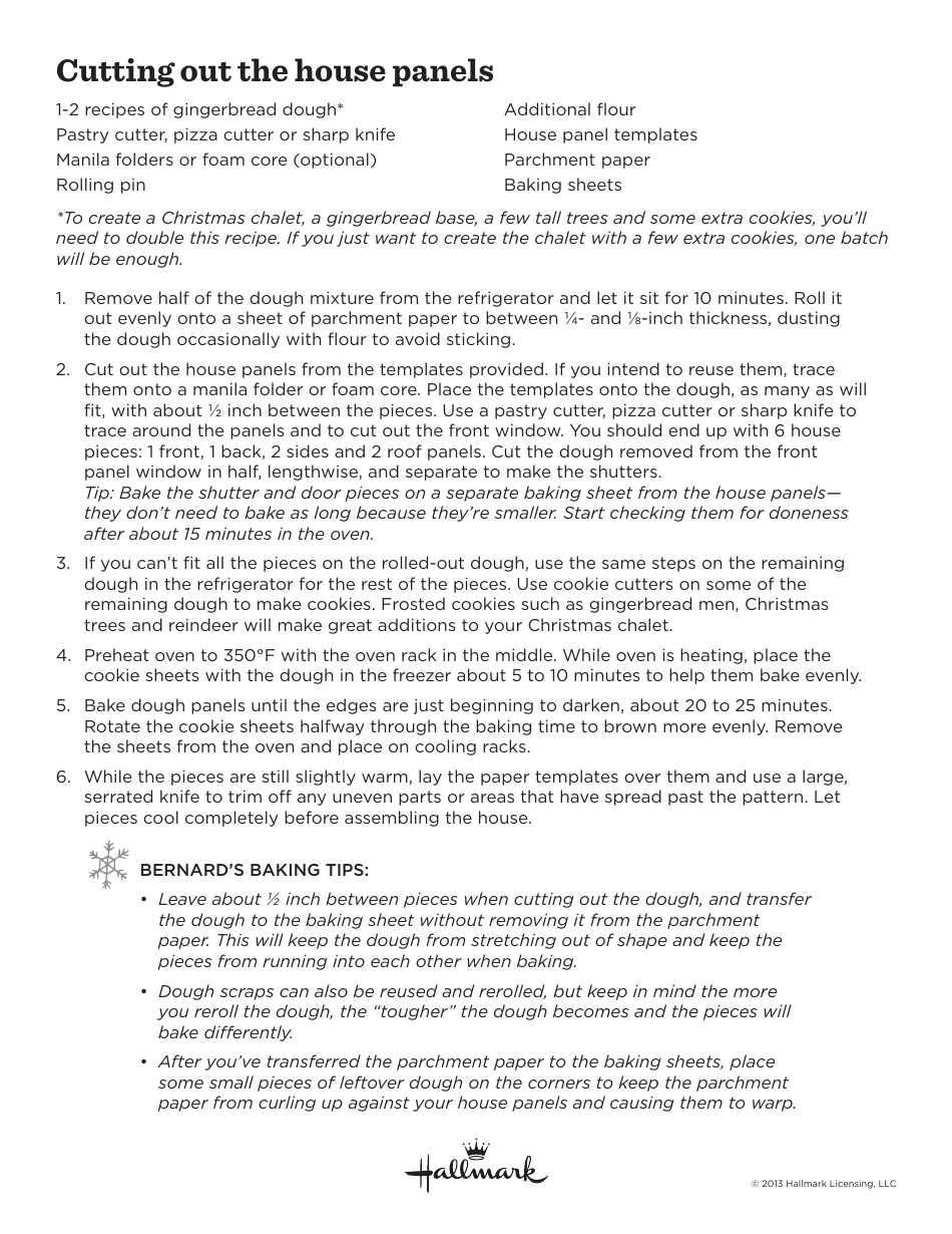 Gingerbread House Template - Hallmark Download Printable PDF ...