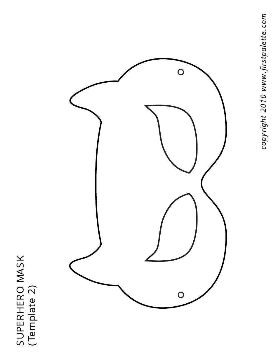 Superhero Mask Template - Beautiful Download Printable PDF | Templateroller