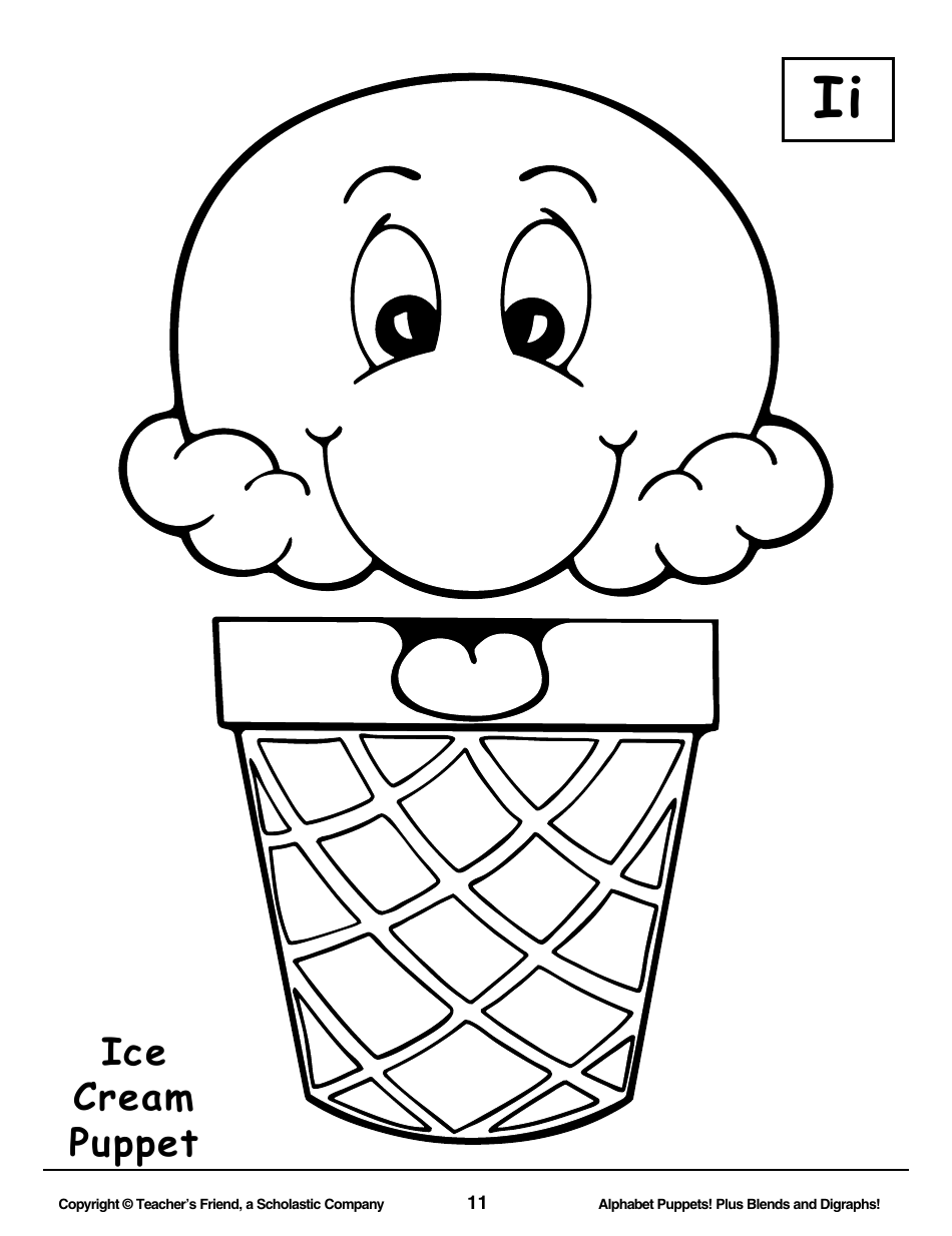 Alphabet Paper Bag Puppet Pattern Templates - Teacher's Friend, a ...