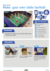 Table Football Craft Template - Blue Peter Download Printable PDF ...