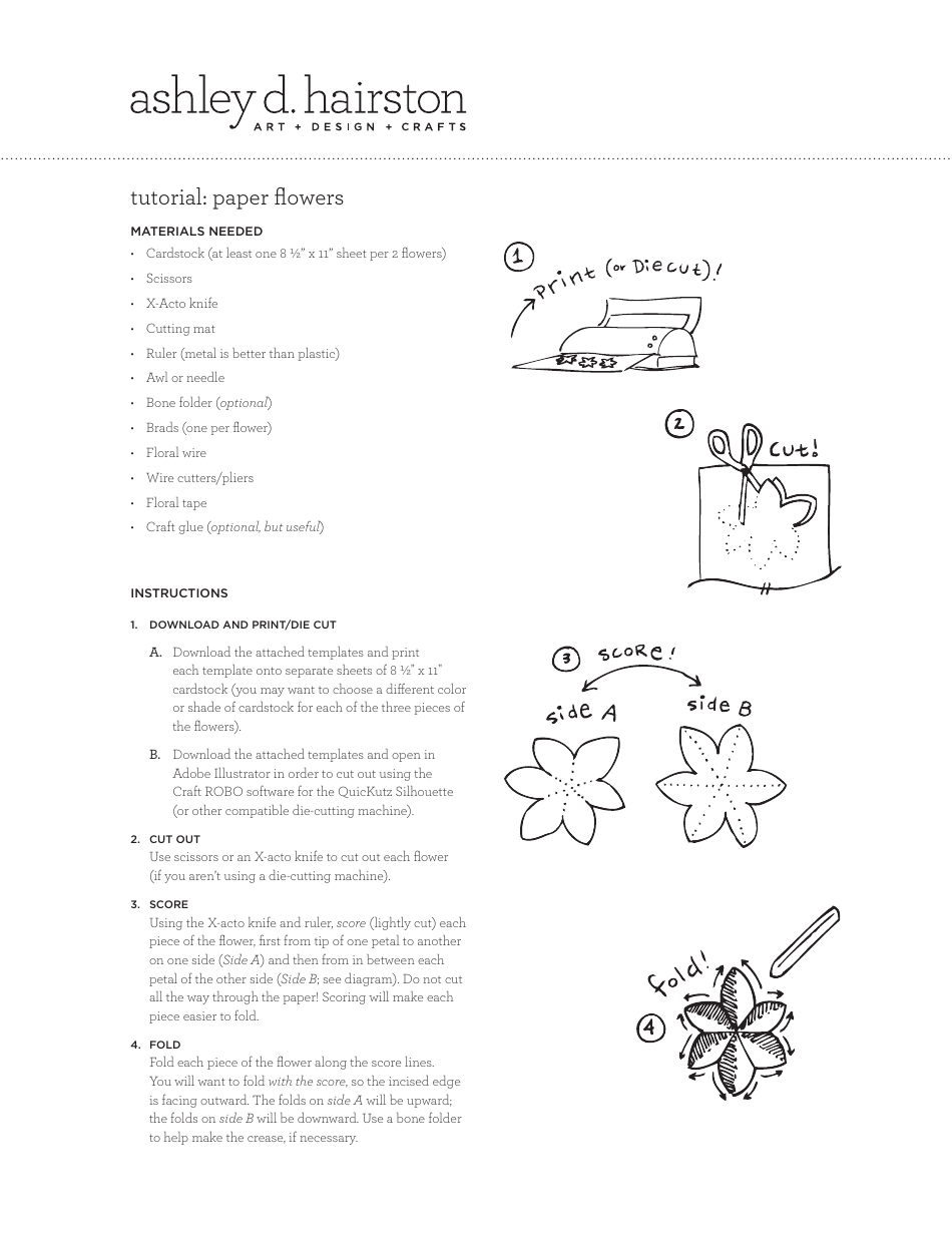 Different Size Paper Flower Templates Download Printable PDF ...