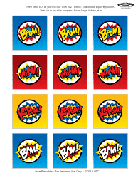 Super Hero Tag Templates Download Printable PDF | Templateroller