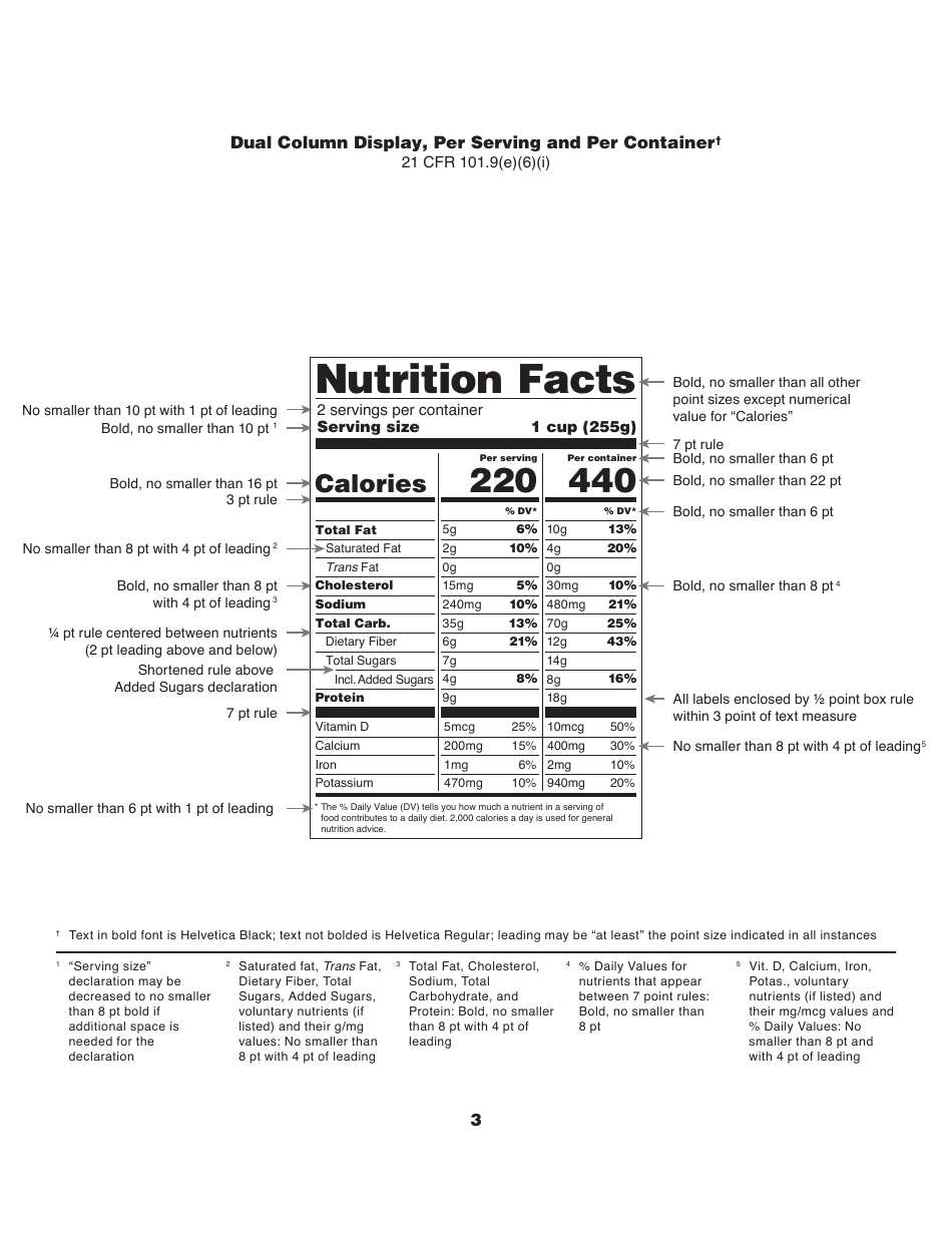 Nutritional Facts Label Samples Download Printable PDF | Templateroller