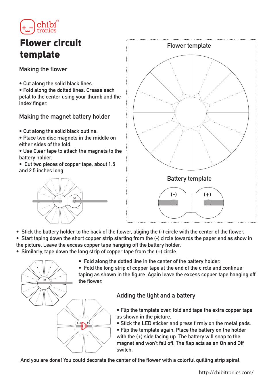 Flower Circuit Template Download Printable PDF | Templateroller