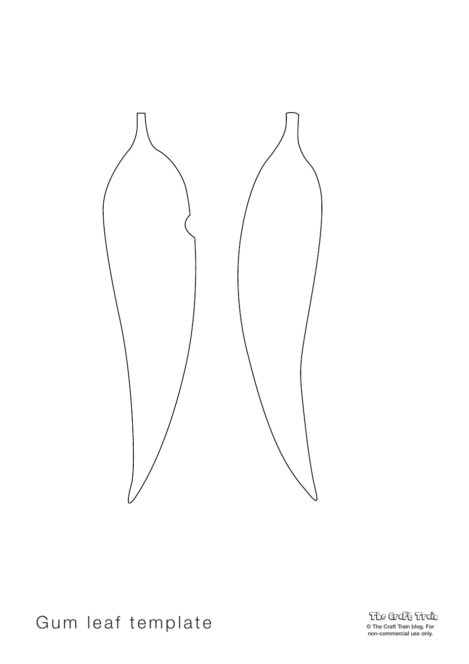 Gum Leaf Template Download Printable PDF | Templateroller