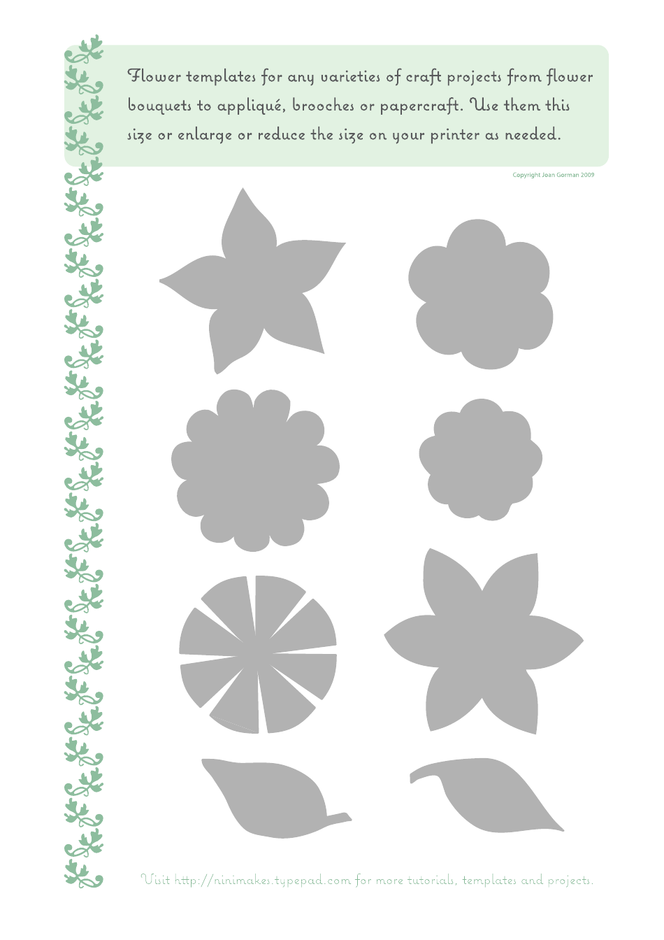 Flower Shape Templates Download Printable PDF | Templateroller