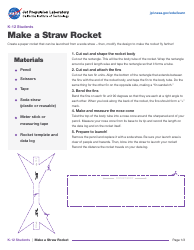 Straw Rocket Craft - Fill Out, Sign Online and Download PDF ...