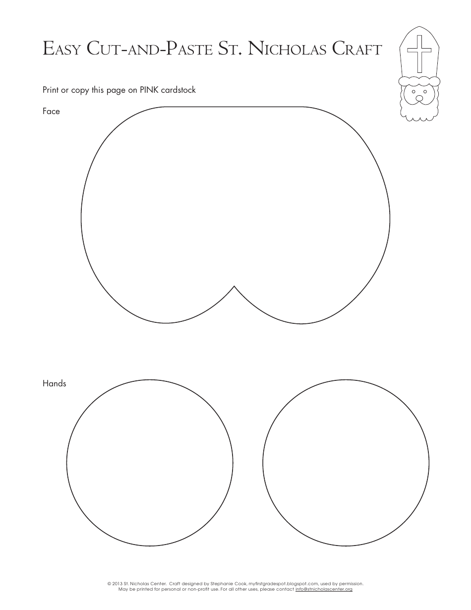 St. Nicholas Paper Craft Templates - St. Nicholas Center Download ...
