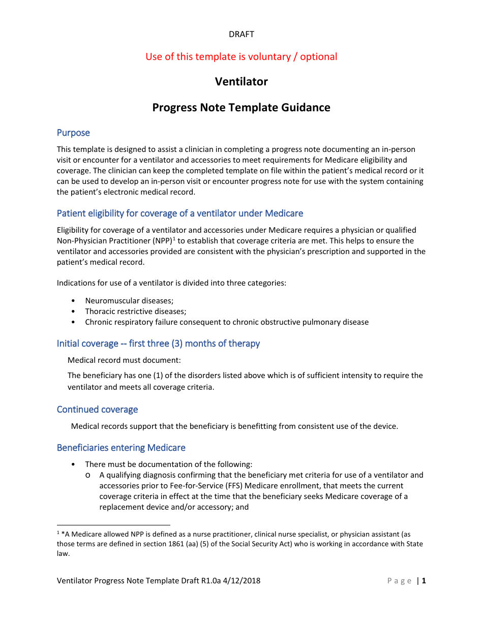 Ventilator Progress Note Template - Fill Out, Sign Online and Download ...