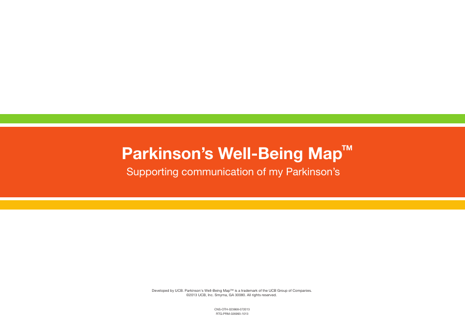 Parkinson's Well-Being Map - Ucb Download Printable PDF | Templateroller
