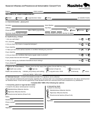 Manitoba Canada Seasonal Influenza and Pneumococcal Immunization ...