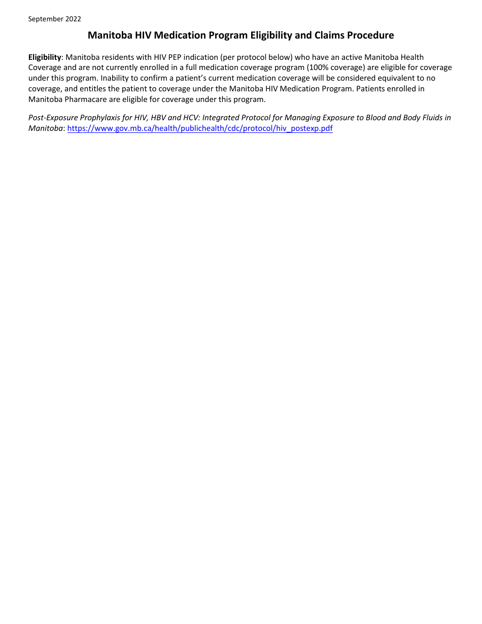 Manitoba Canada Medication Coverage And Prescription Form Human