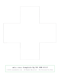 Swiss Cross Template Download Printable PDF | Templateroller