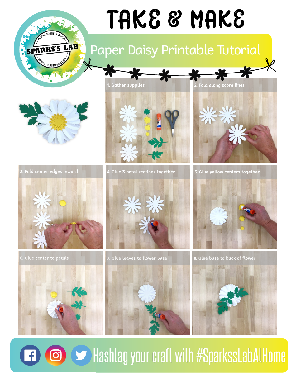Paper Daisy Templates Download Printable PDF | Templateroller