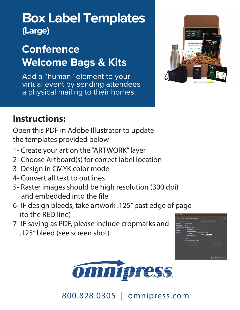 Box Label Templates - Omnipress Download Printable PDF | Templateroller