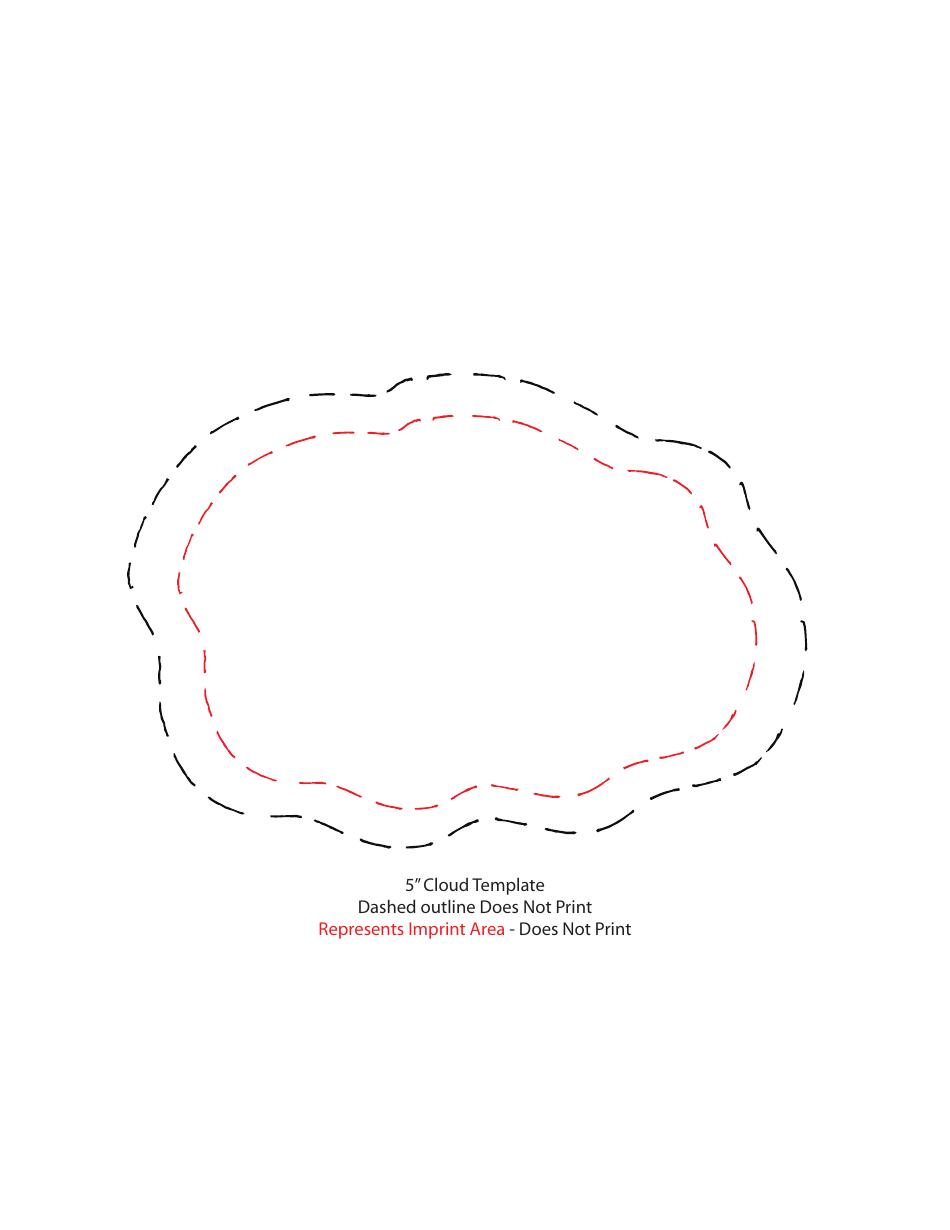 5" Cloud Template Download Printable PDF | Templateroller