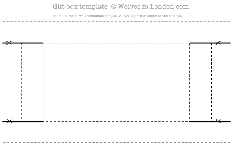 Gift Box Template Download Printable PDF | Templateroller