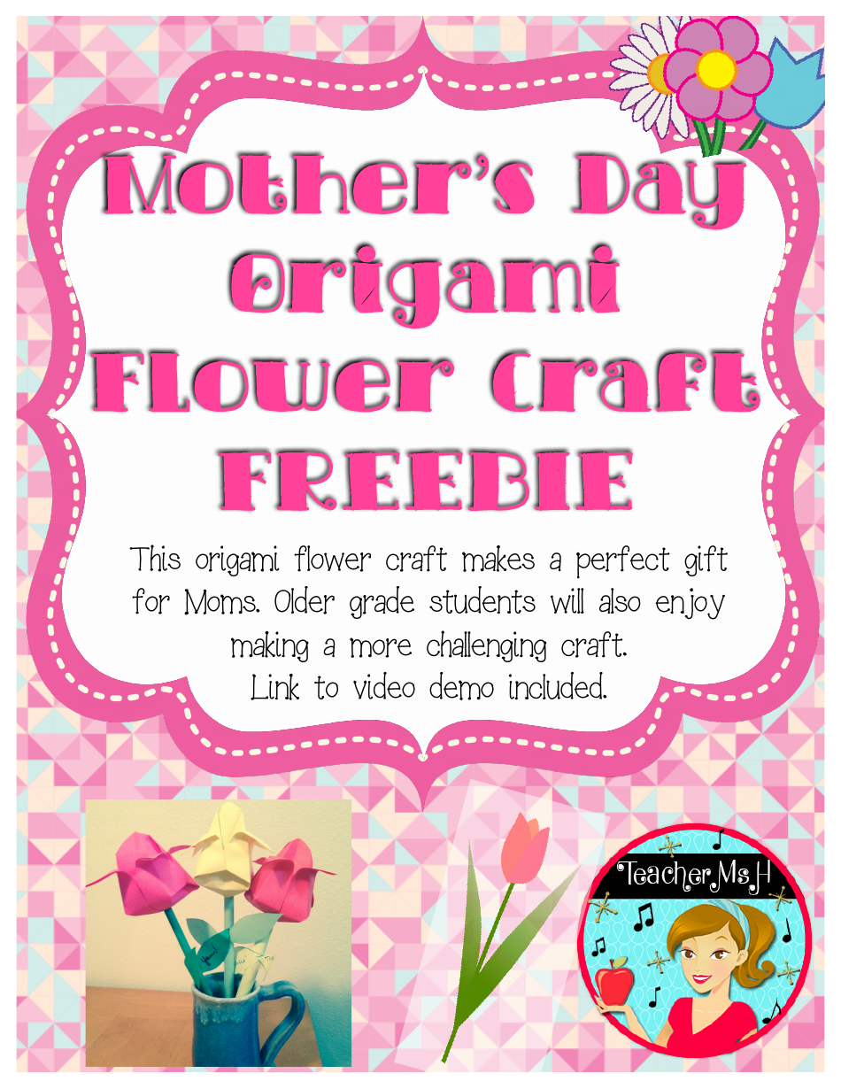 Mother's Day Origami Flower Folding Pattern - J.m. Herrmann Download ...