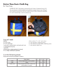 Chalk Bag Templates Download Printable PDF | Templateroller