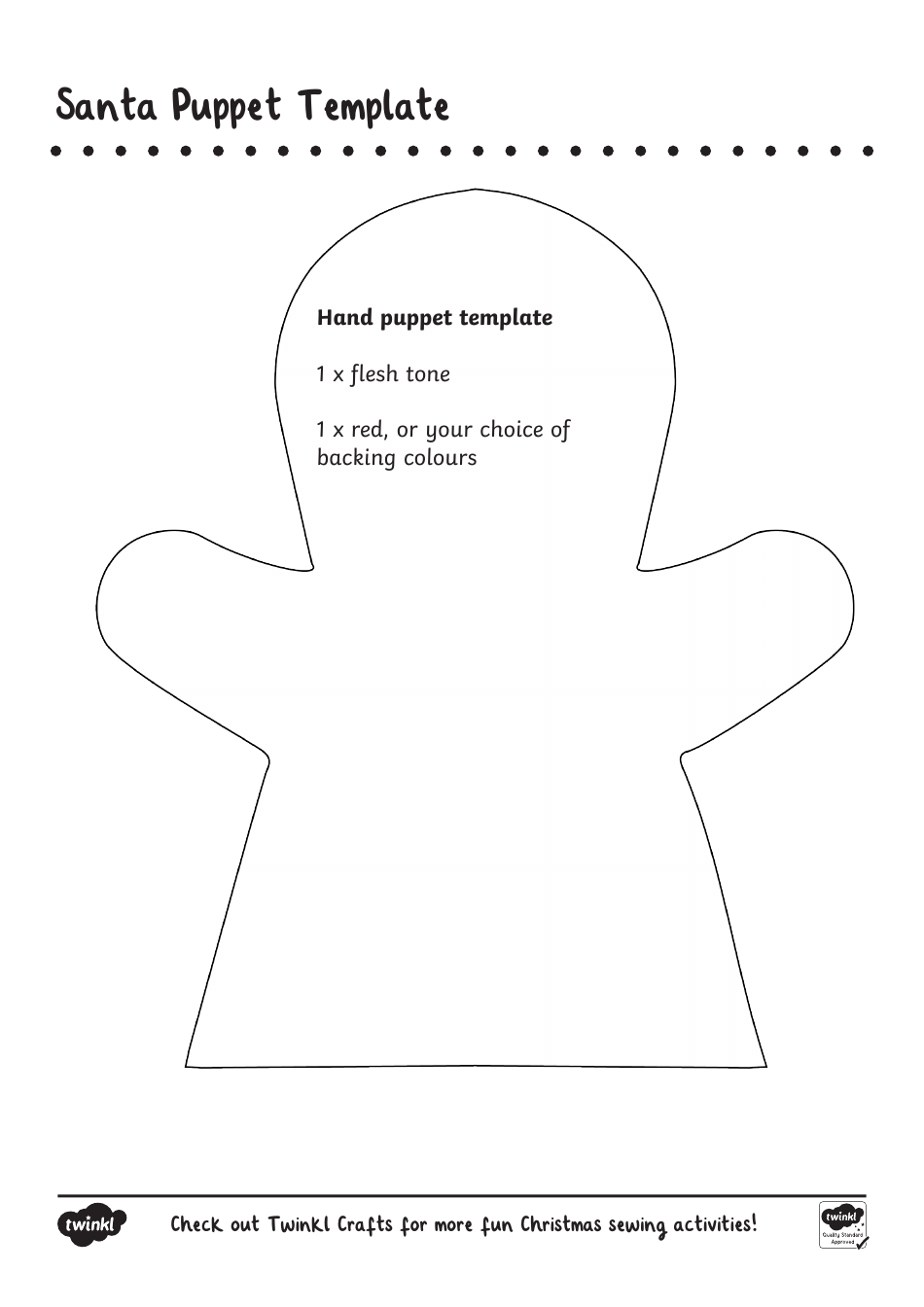 Santa Hand Puppet Templates Download Printable PDF | Templateroller