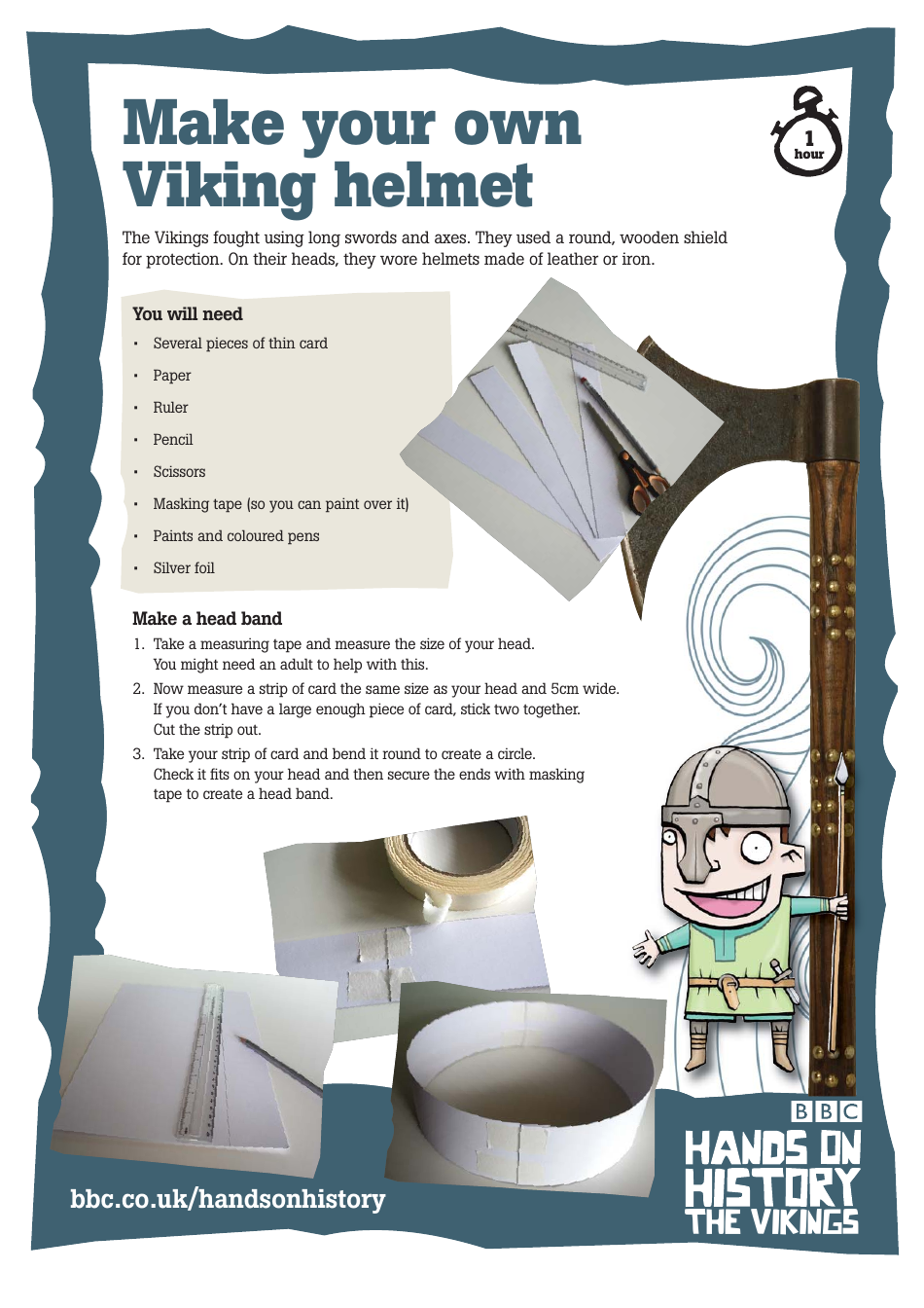Viking Helmet Paper Craft Guide Download Printable PDF | Templateroller