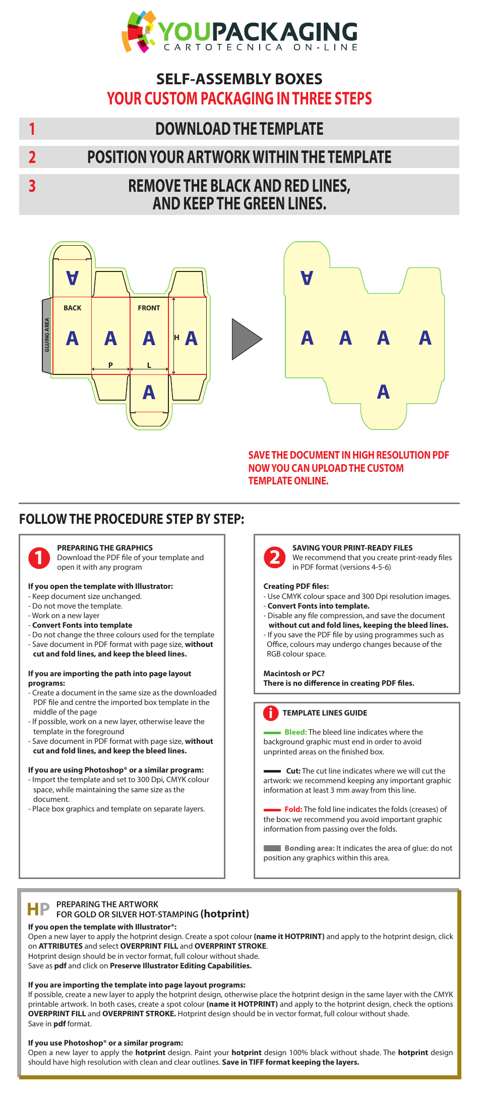 Self-assembly Box Template Download Printable PDF | Templateroller
