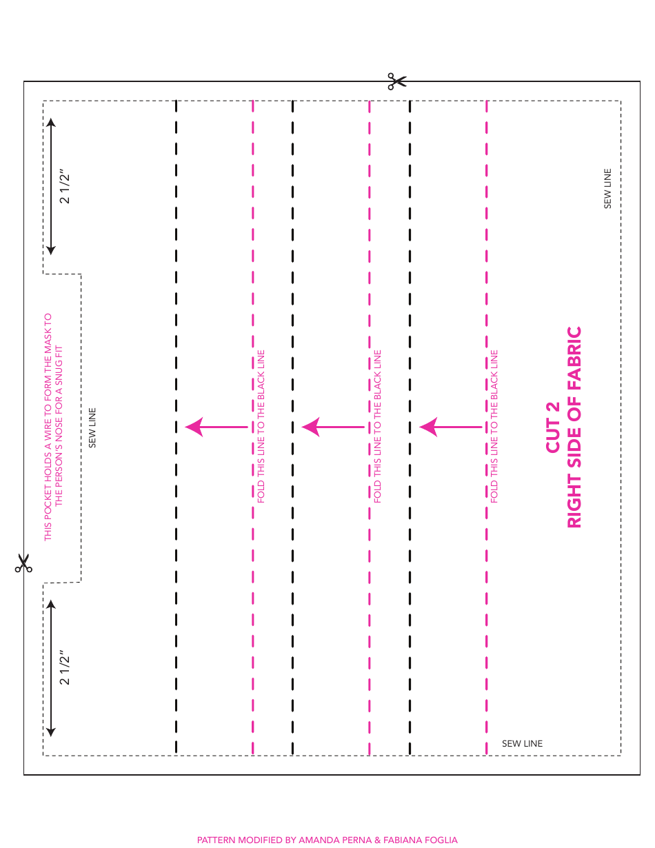 Cloth Mask Sewing Pattern Template Download Printable PDF | Templateroller