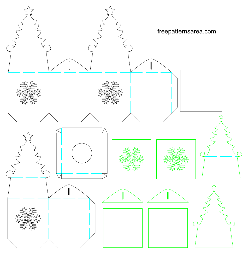 Christmas Gift Box Templates - Scheme Download Printable PDF ...