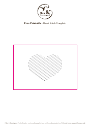 Heart Stitch Template Download Printable PDF | Templateroller