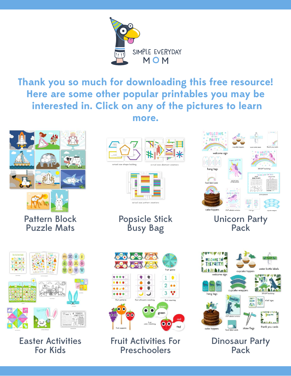 Thing 1/Thing 2 Headband - Simple Everyday Mom Download Printable PDF ...