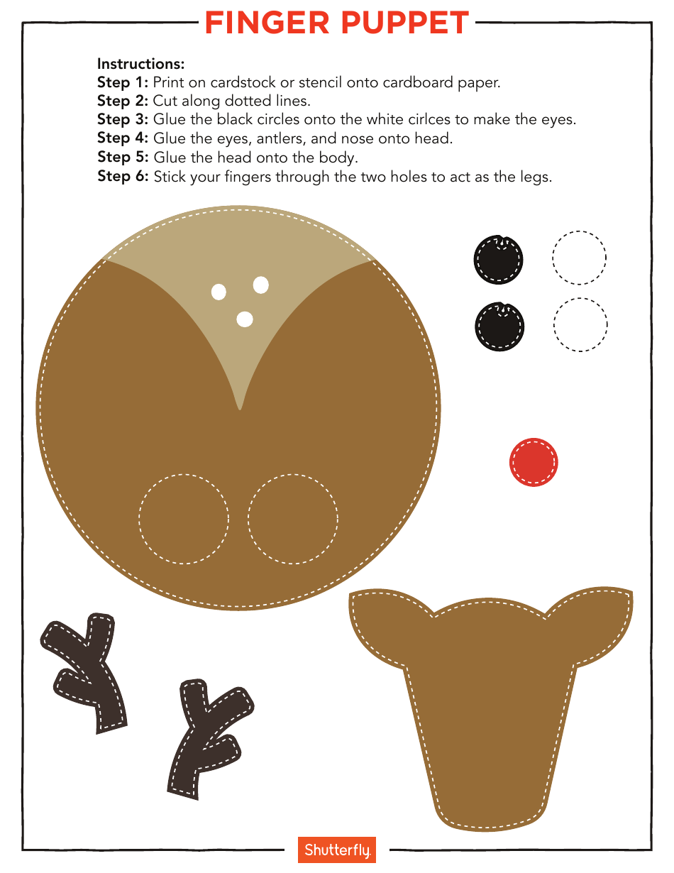 Christmas Finger Puppet Templates - Shutterfly Download Printable PDF ...