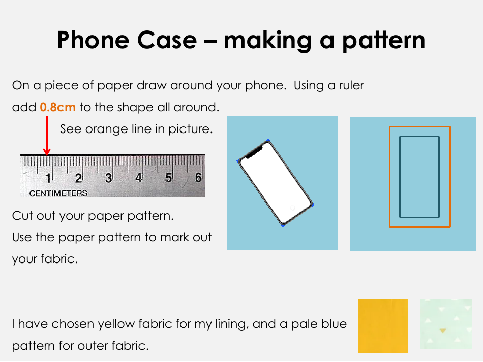 Phone Case Sewing Pattern Download Printable PDF | Templateroller