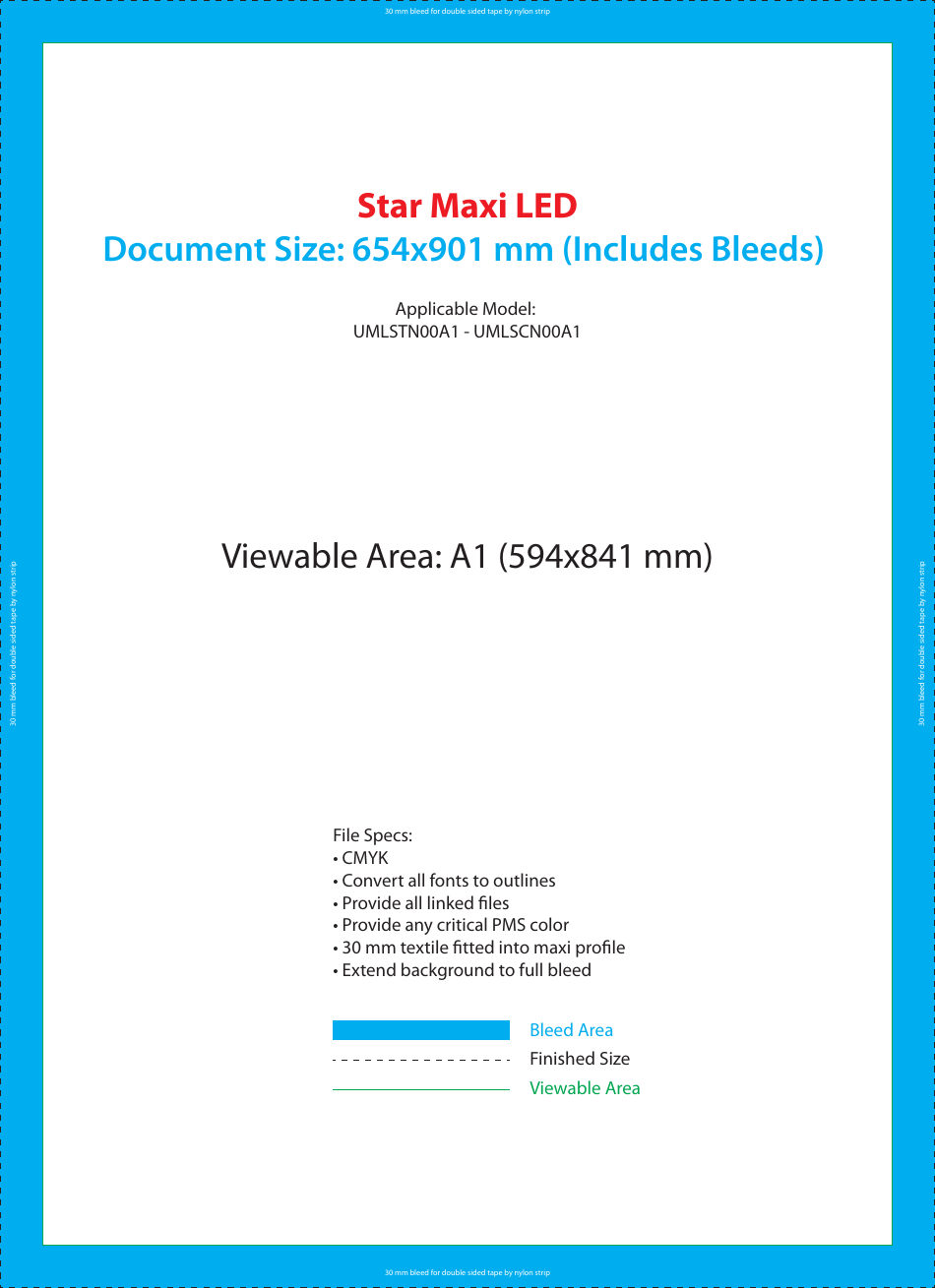 Star Maxi Led Print Template Download Printable PDF | Templateroller