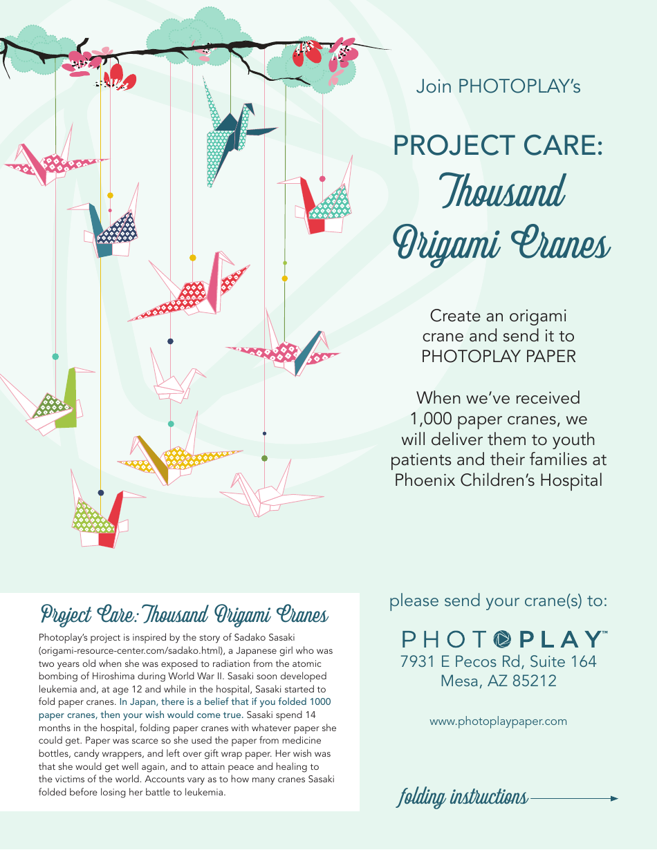 Origami Crane Folding Instructions Download Printable PDF | Templateroller