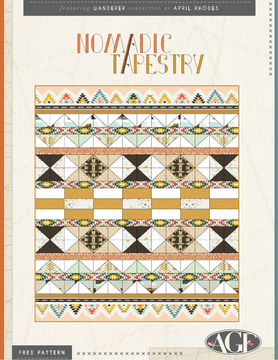 Nomadic Tapestry Wanderer Quilt Pattern Download Printable PDF ...