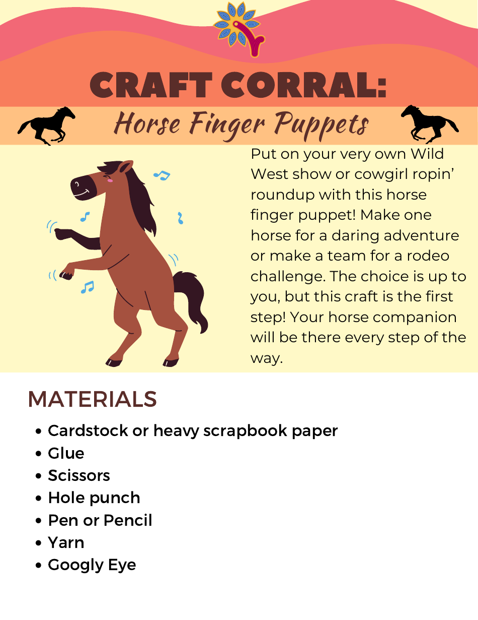 Horse Finger Puppet Download Printable PDF | Templateroller