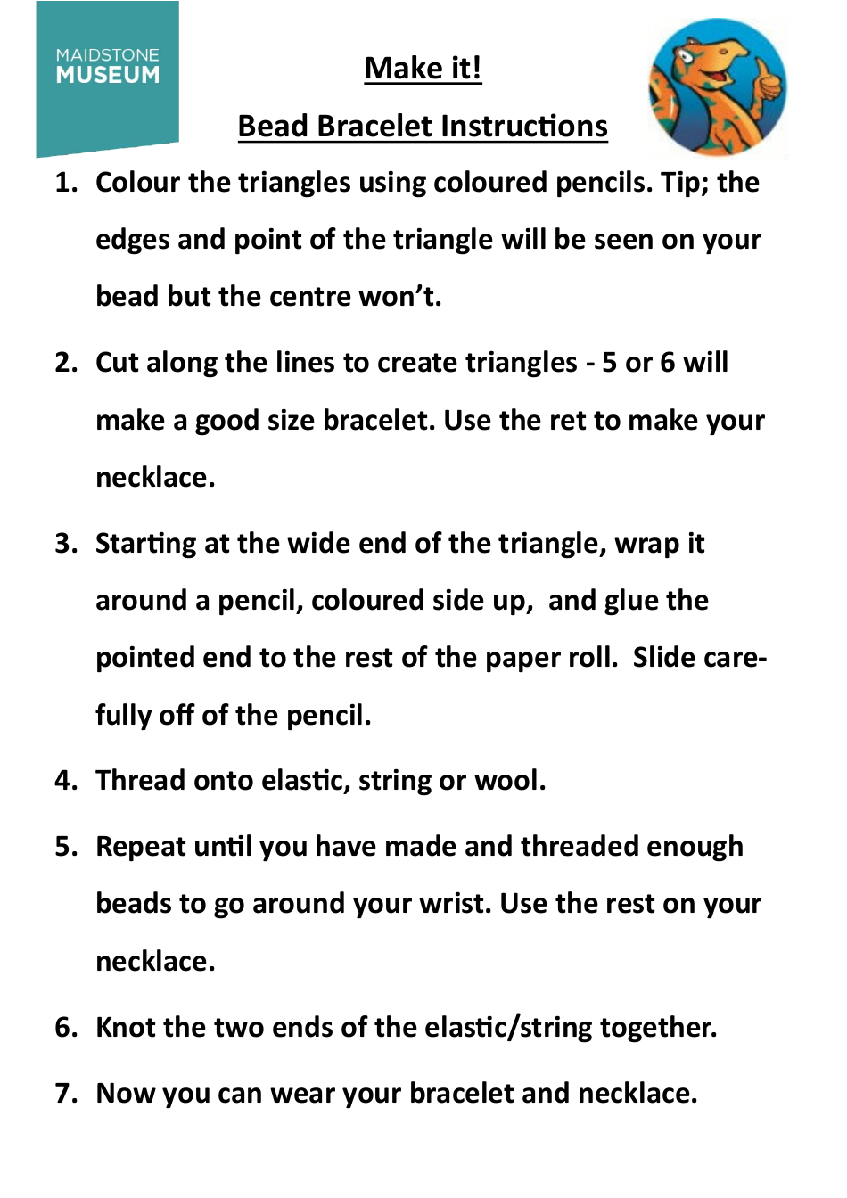 Bead Bracelet Template Download Printable PDF | Templateroller